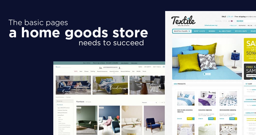 Basic Webpages a Home Goods Ecommerce Store Needs to Succeed